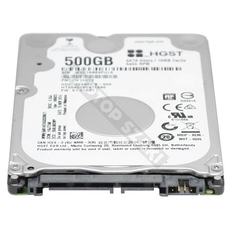 HGST Z5K500.B-500﻿﻿ 500GB SATA 2,5" gyári új slim laptop winchester