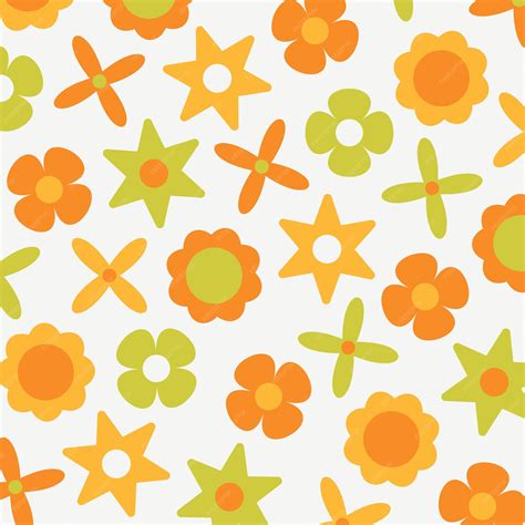 Premium Vector Geometric Flower Pattern