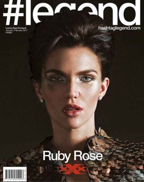 Ruby Rose Graces The Cover Of Legend Magazine As She Reveals Life Inside Hollywood Daily Mail