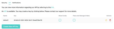 generate api key and secret