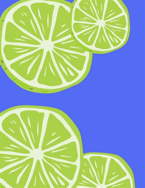 Lime Print Wallpaper