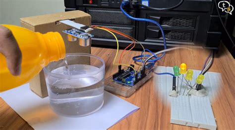 Ultrasonic Sensor Based Water Level Indicator Talkingstuff Network