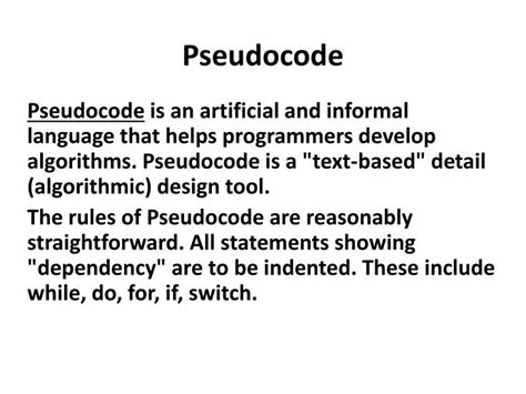 Ppt Pseudocode Examples Powerpoint Presentation Id2510442