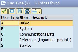 User Types In SAP SAPissues Com
