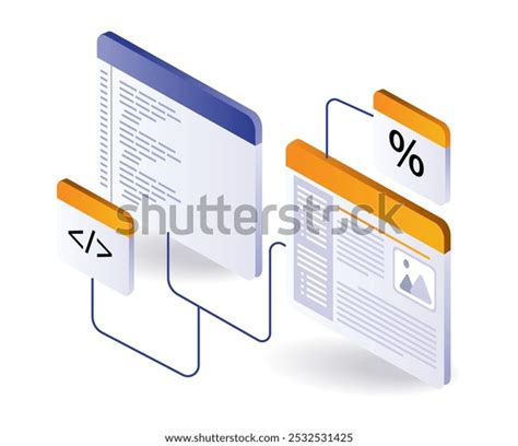 Professional Website Layout Programming Language Stock Vector Royalty Free 2532531425