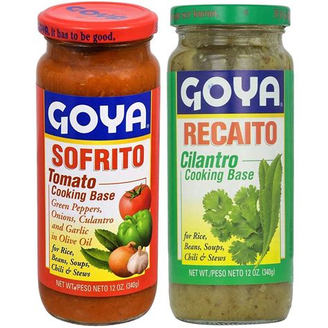 Goya Recaito And Goya Sofrito Cooking Base 2 12 Oz Jars 1
