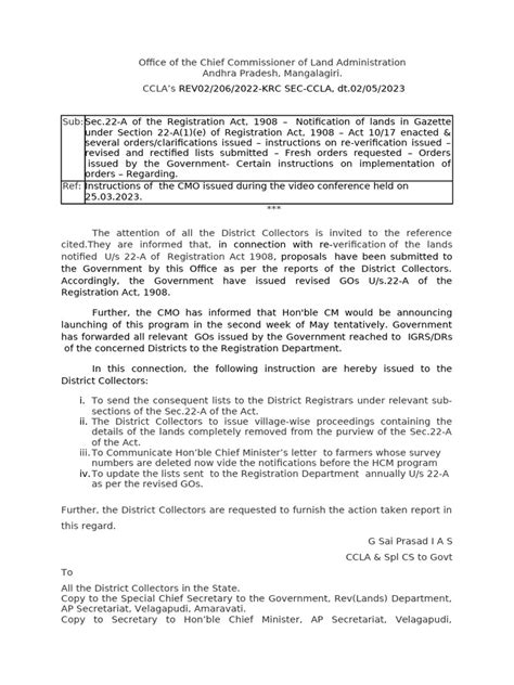 Cclas Ref No Rev02 206 2022 Krc Sec Ccla Pdf