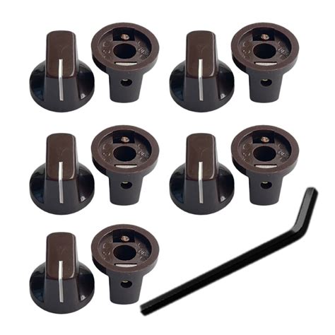 10pcs Guitar Potentiometer Control Knobs Plastic Guitar Effect Pedal