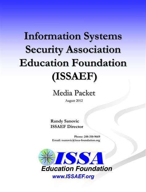 Ppt Information Systems Security Association Education Foundation Issaef Powerpoint