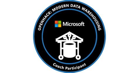 Openhack Modern Data Warehousing Coach Was Issued By Microsoft