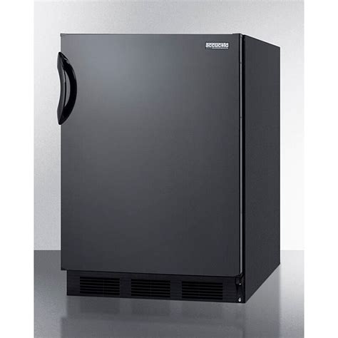 Summit Accucold 24 In 5 1 Cu Ft Undercounter Refrigerator Black
