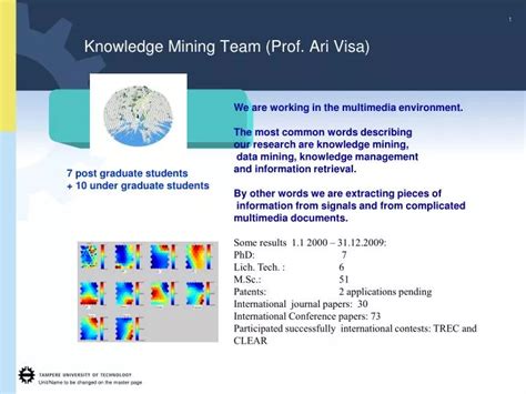 Ppt Knowledge Mining Team Prof Ari Visa Powerpoint Presentation