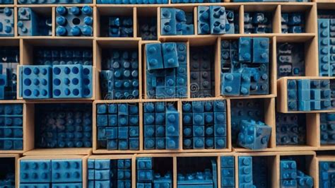 Lego Blocks Building Plastic Toy Block Background Wall Frame Empty Brick Structure Stock