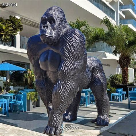 Extra Large Gorilla Garden Statue Youfine Animal Sculpture