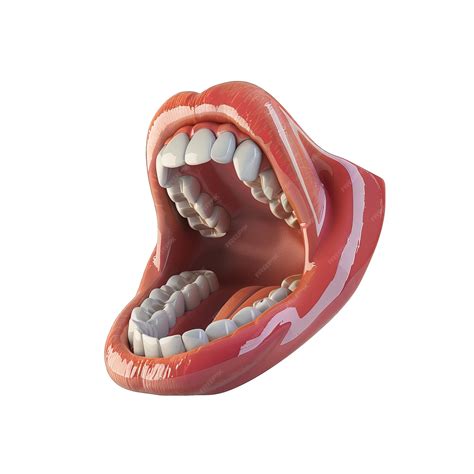 Open Mouth Sings Isolated On White Background Premium Ai Generated Image