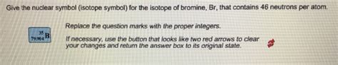 Solved Write The Element Symbol That Corresponds To The Chegg