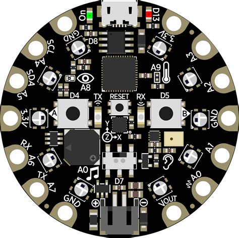 How To Use Adafruit Circuit Playground Express Pinouts Specs And Examples Cirkit Designer
