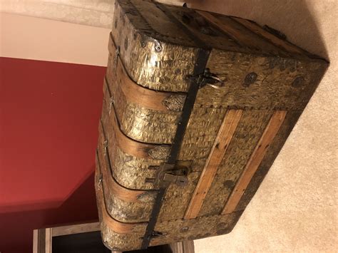Old Trunk With Yale And Towne Lock Age Collectors Weekly