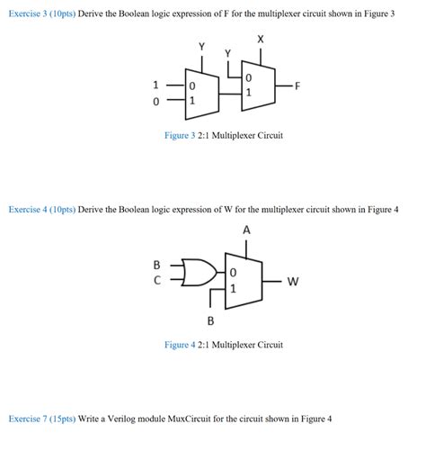 Solved Exercise Pts Derive The Boolean Logic Chegg