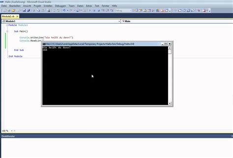 VB Net Tutorial Console Deutsch YouTube
