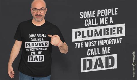 Plumber Dad Quote T Shirt Design Vector Download