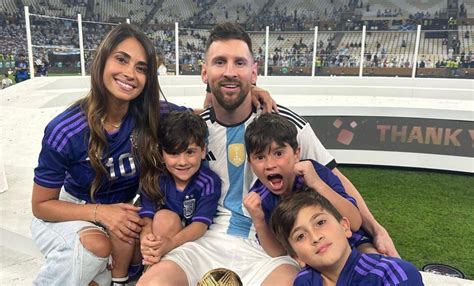 Youre World Champion Lionel Messis Wife Antonella Roccuzzo Pens A Heartfelt Note On