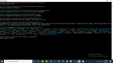 Core Refresh Token Exception In Identity Server 4 Stack