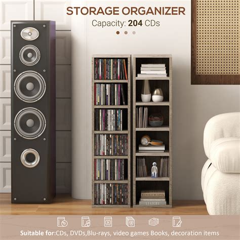 Set Of Two 102 Cd Storage Units Dark Wood Effect On Anglia Market
