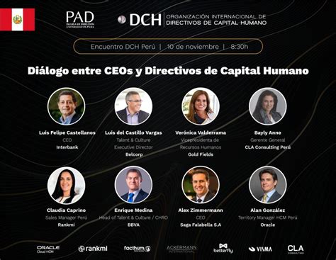 🇵🇪 Dchperú Llega La 3ª Edición Del Encuentro Diálogo Entre Ceos Y