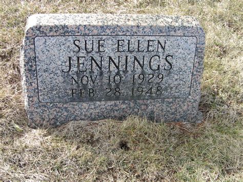 Sue Ellen Jennings 1929 1948 Mémorial Find A Grave