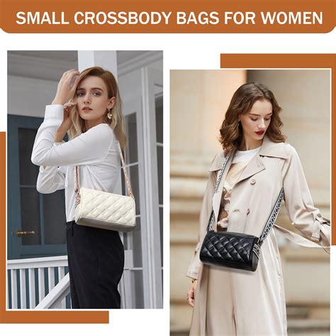 Zauknya Small Crossbody Bags For Women Quilted Vegan