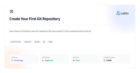 Create Your First Git Repository Labex