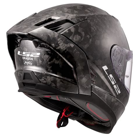 Ls2 Dragon Carbon Forged Gloss Black Helmet Speed Addicts