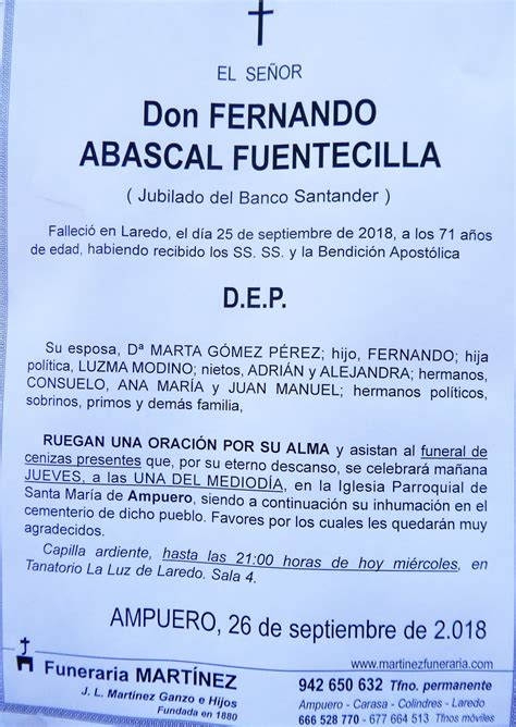 Un Blog Sobre Ampuero Y Otros Lugares Cercanos Falleció Fernando Abascal