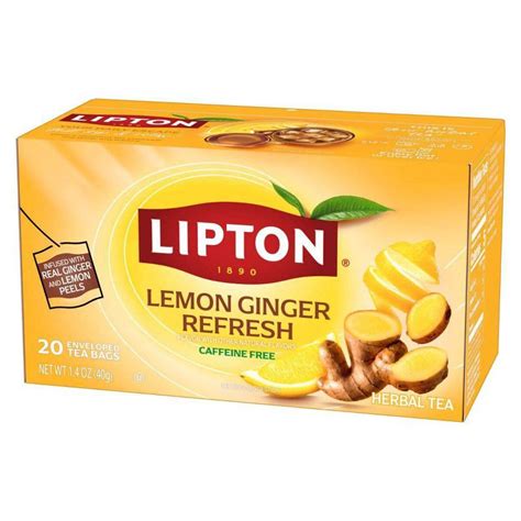 Lipton Lemon Ginger Herbal Tea Bags 20ct 20 Ct Shipt