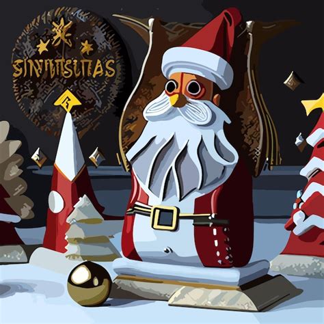 Sinterklass Y Chirstmas Ai Generación Vector Premium