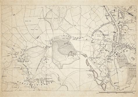 London In 1888 Series Showing Highgate Hampstead Heath Sheet 1