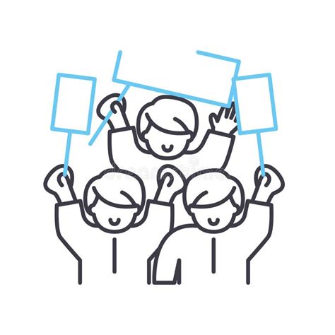 Right To Assemble Line Icon Outline Symbol Vector Illustration Concept Sign Stock Vector