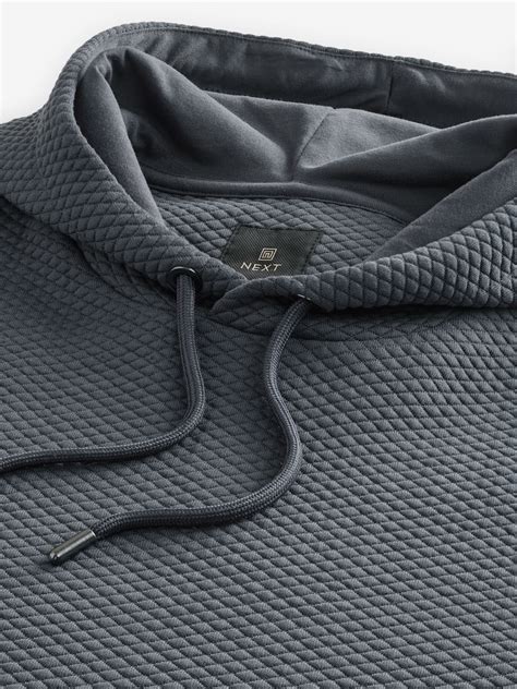 Buy Slate Grey Textured Overhead Hoodie From The Next Uk Online Shop