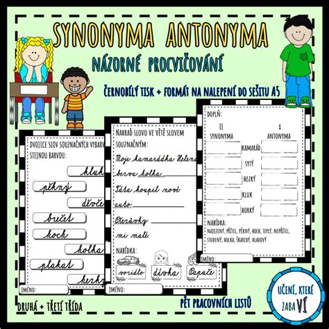 Synonyma A Antonyma Učitelnice Synonyma A Antonyma Učitelnice
