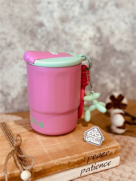 خرید تراول ماگ دو رنگ فانتزی کد001464 خانه شکلاتی