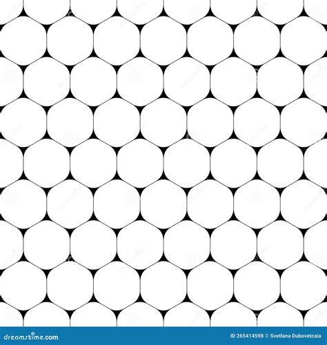 Seamless Voronoi Pattern Vector Grid Background With Rounded Cells