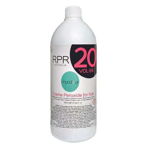 20 Vol Creme Peroxide For Hair Rpr Mycolour Range