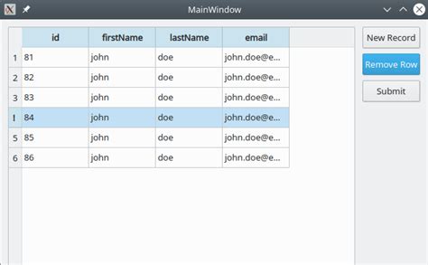 How To Remove Row From Qsqltablemodel Qt Forum
