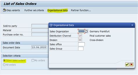 How To Make Open Sales Orders As Default In Va05 Sap Community