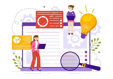 Ilustración Vectorial De Prueba De Software Con Programación De Aplicaciones Y Codificación En