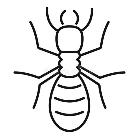 Termite Insect Spreading Its Legs And Waving Its Antennae Stock Illustration Illustration Of