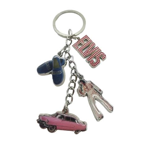 Elvis Presley Icons Dangle Keychain