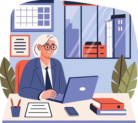 Executive Assistant Flat Character Illustration 54405406 Vector Art At