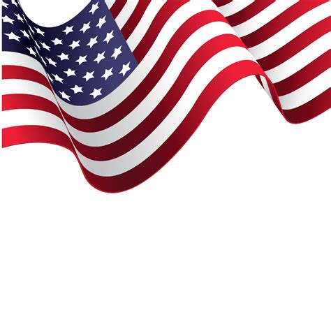 American Flag Vector Material Png Download 1000 1000 Free